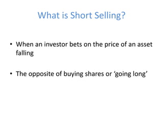 Short selling | PPTX