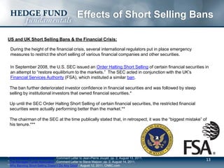Short Selling: A Brief Overview and Regulatory Update | PDF