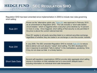Short Selling: A Brief Overview and Regulatory Update | PDF