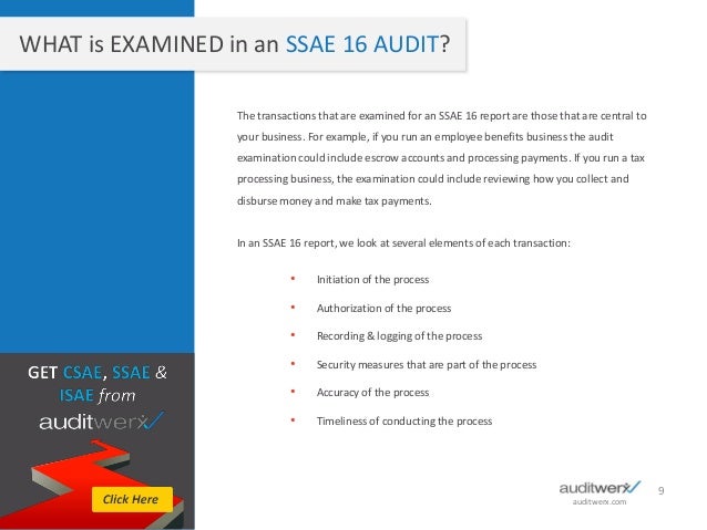 The Anatomy And Need For An Ssae 16 Audit
