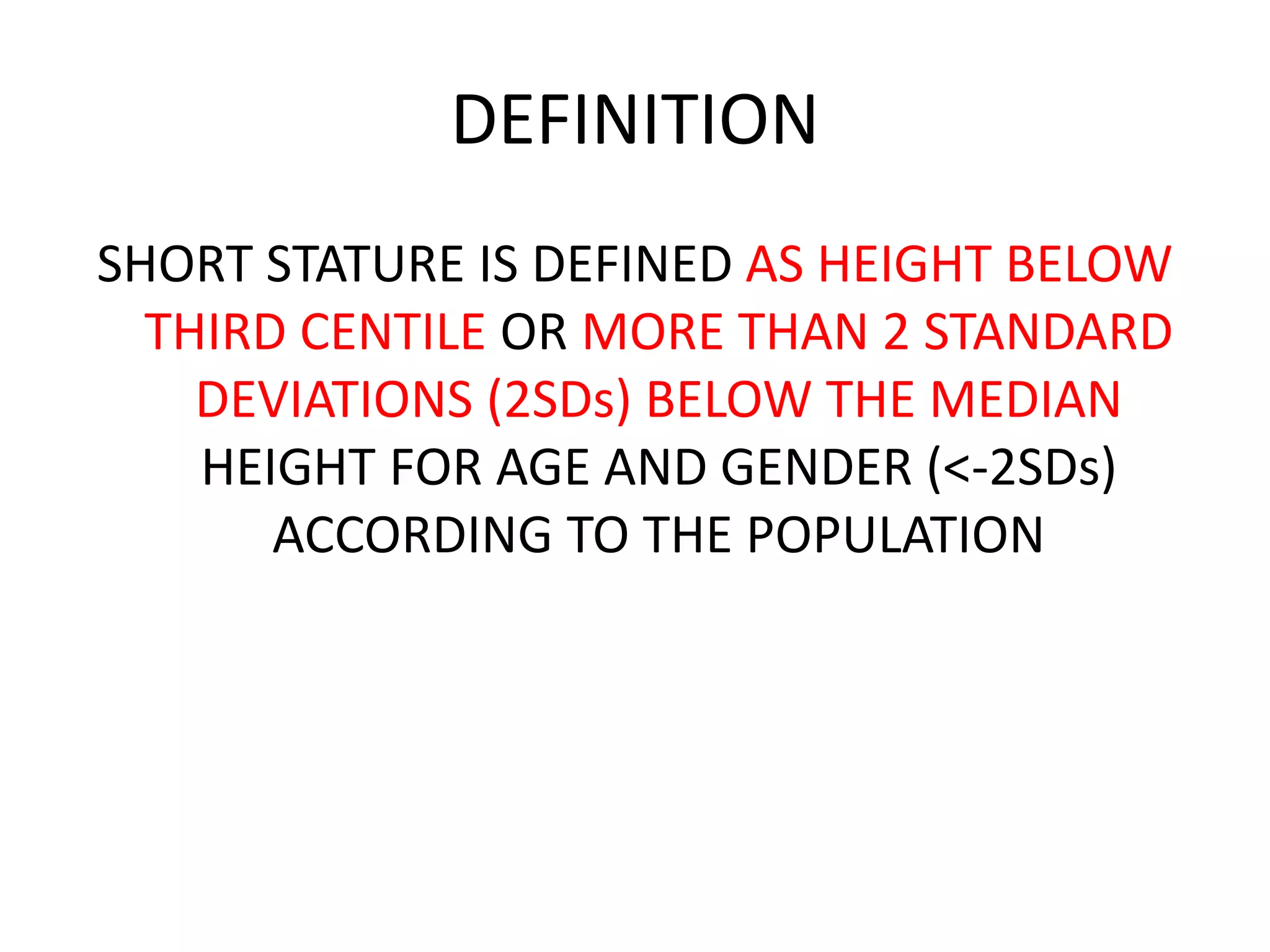 Short stature | PPTX