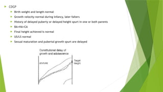 Short Stature evaluation in children for PGs | PPTX