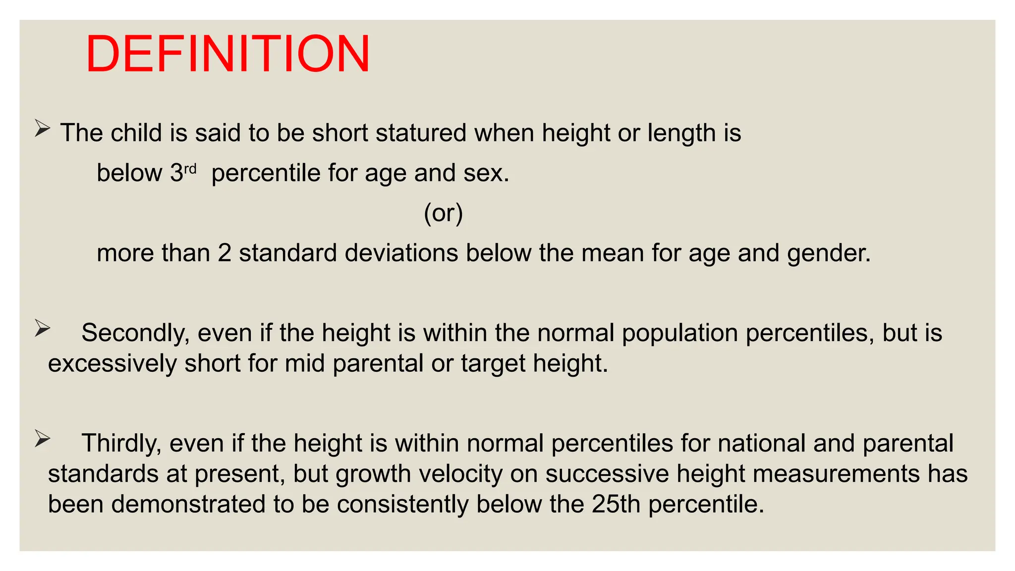 short stature evaluation in a child pediatrics. | PPTX