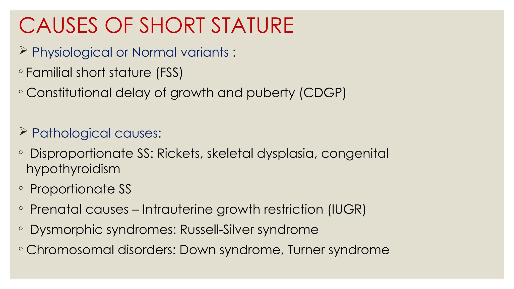 short stature evaluation in a child pediatrics. | PPTX