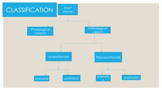 short stature evaluation in a child pediatrics. | PPTX