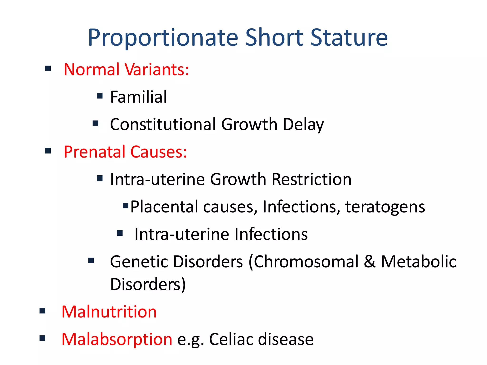 Approach to child with short stature | PDF