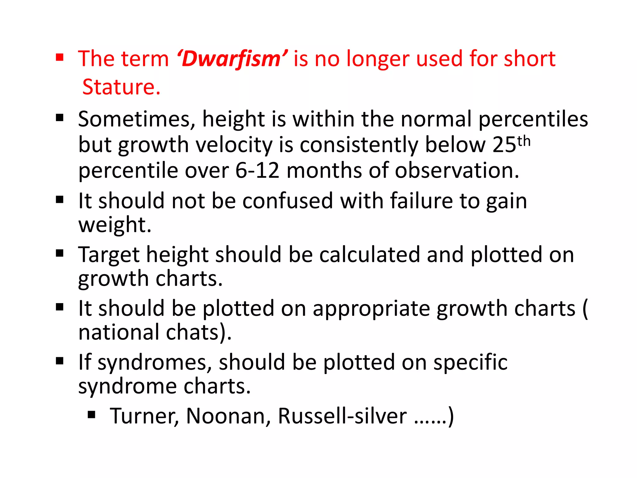 Approach to child with short stature | PDF
