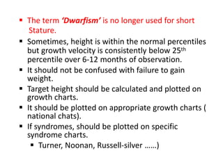 Approach to child with short stature | PDF