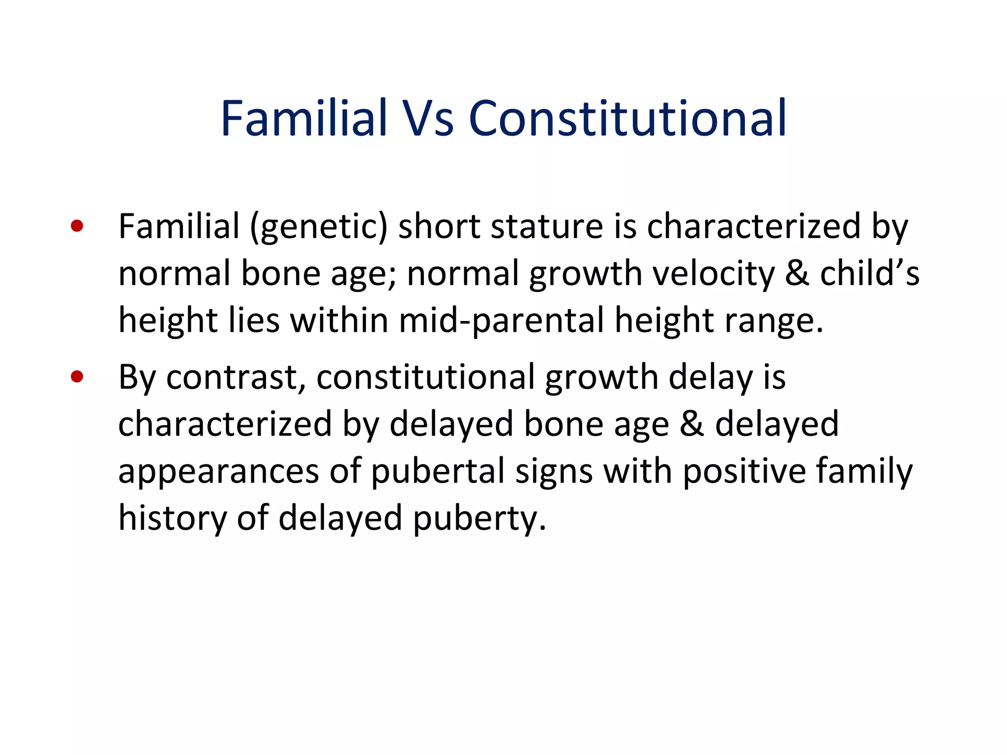 Short stature definition and approach | PDF