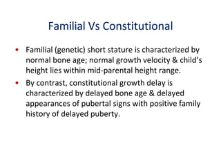 Short stature definition and approach | PDF
