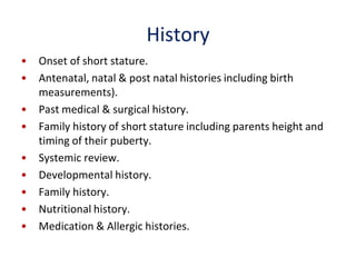 Short stature definition and approach | PDF