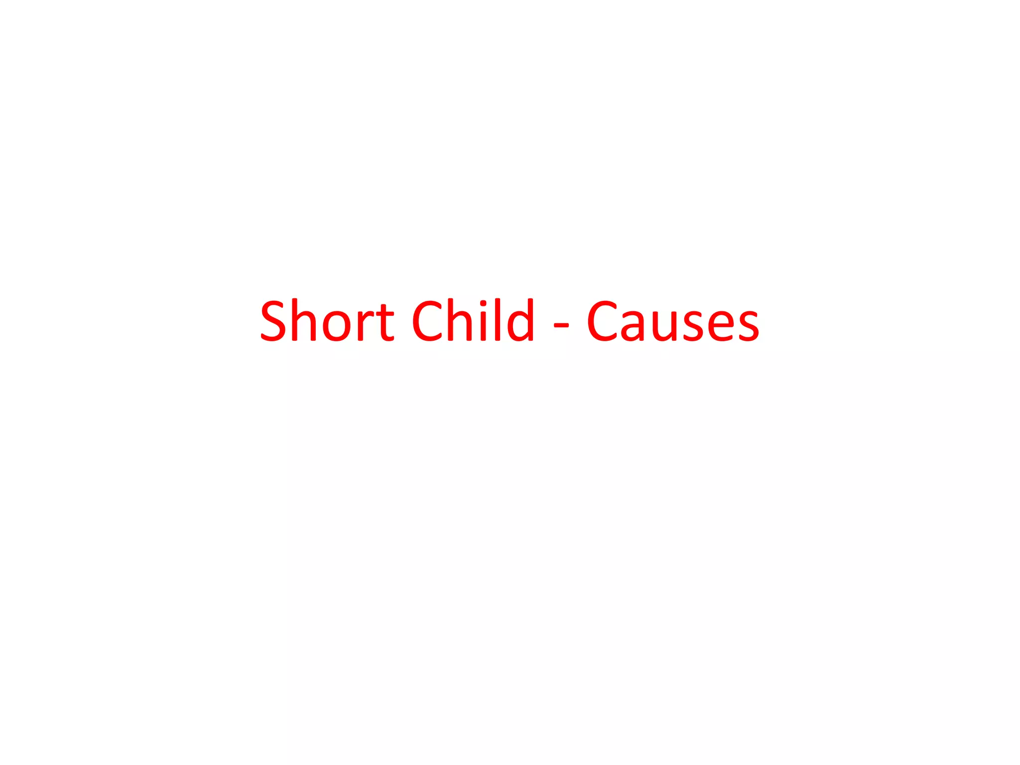 Short stature in children 2021 | PDF