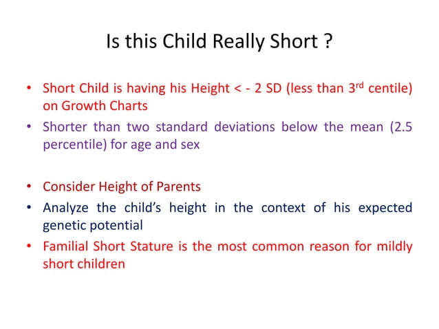 Short stature in children 2021 | PDF | Children\'s Health | Healthy Living