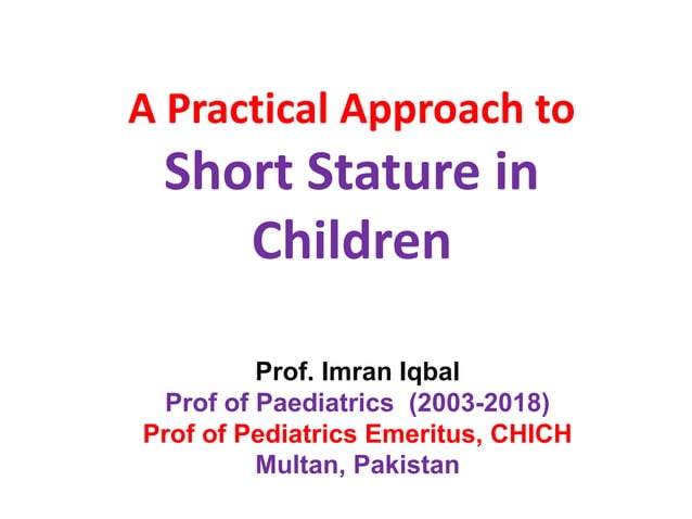 Short stature in children 2020 | PDF | Endocrine and Metabolic Diseases ...