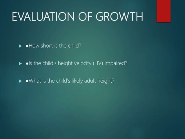 Short stature a Diagnostic approach | PPT