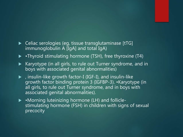 Short stature a Diagnostic approach | PPT