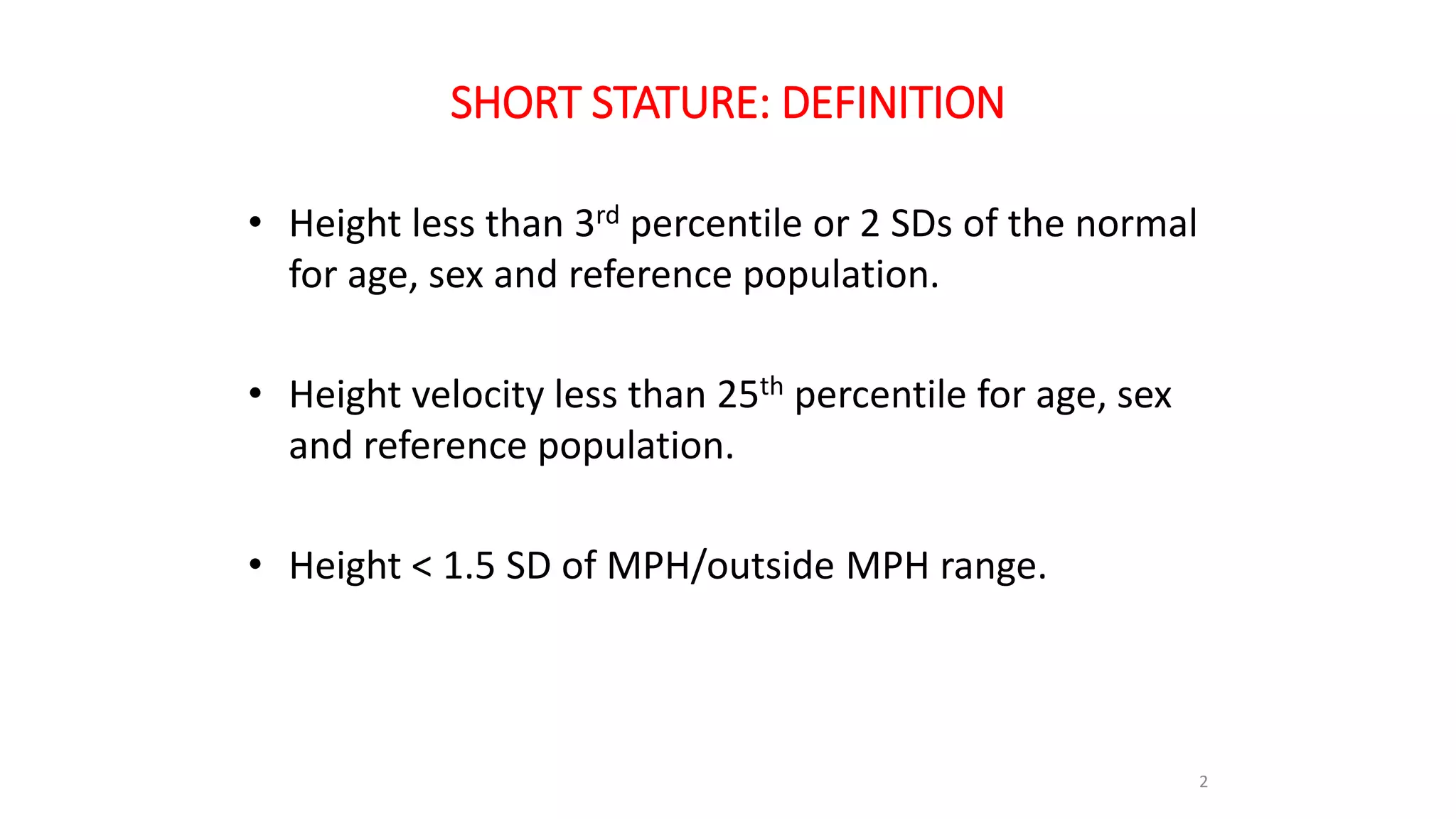 Short stature | PPTX