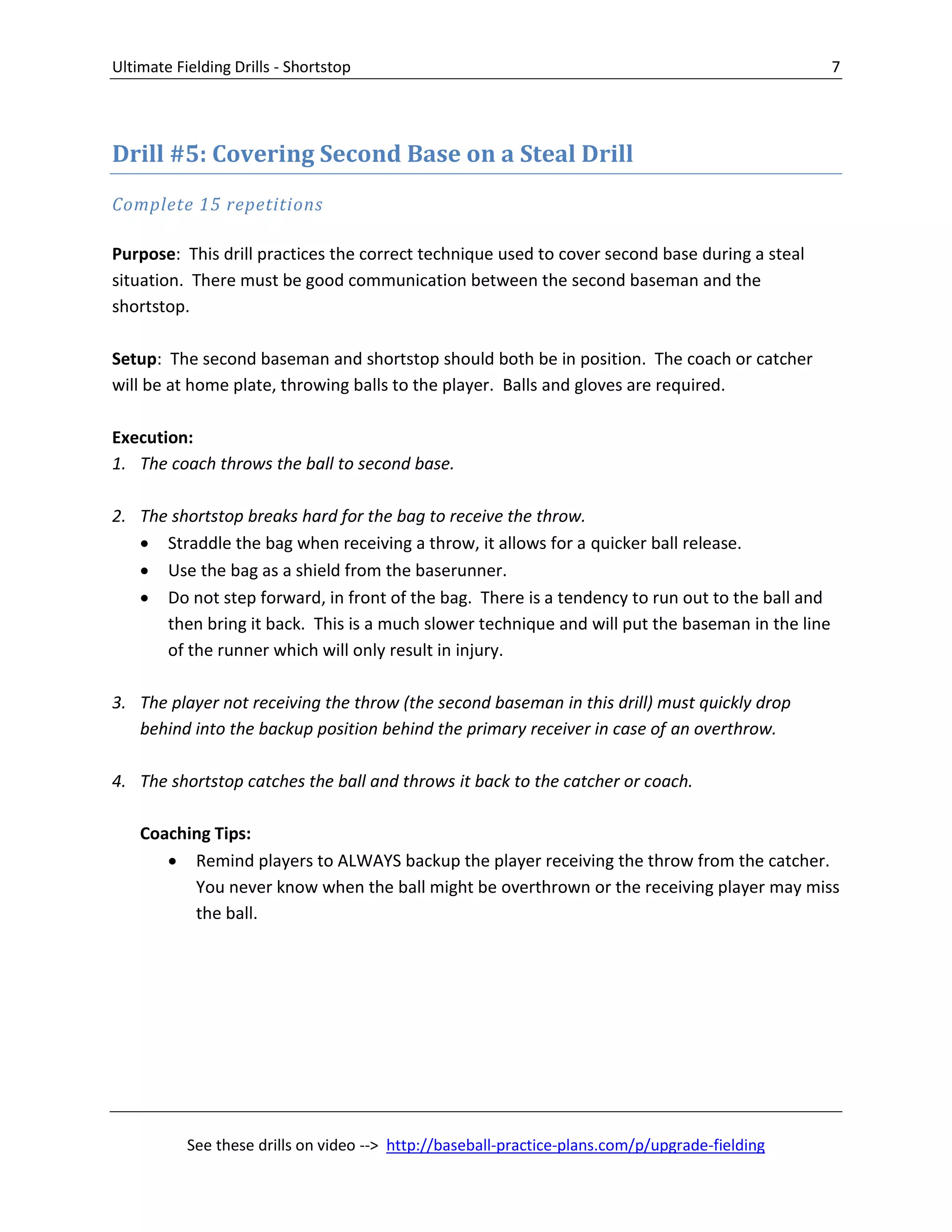 Shortstop fielding | PDF