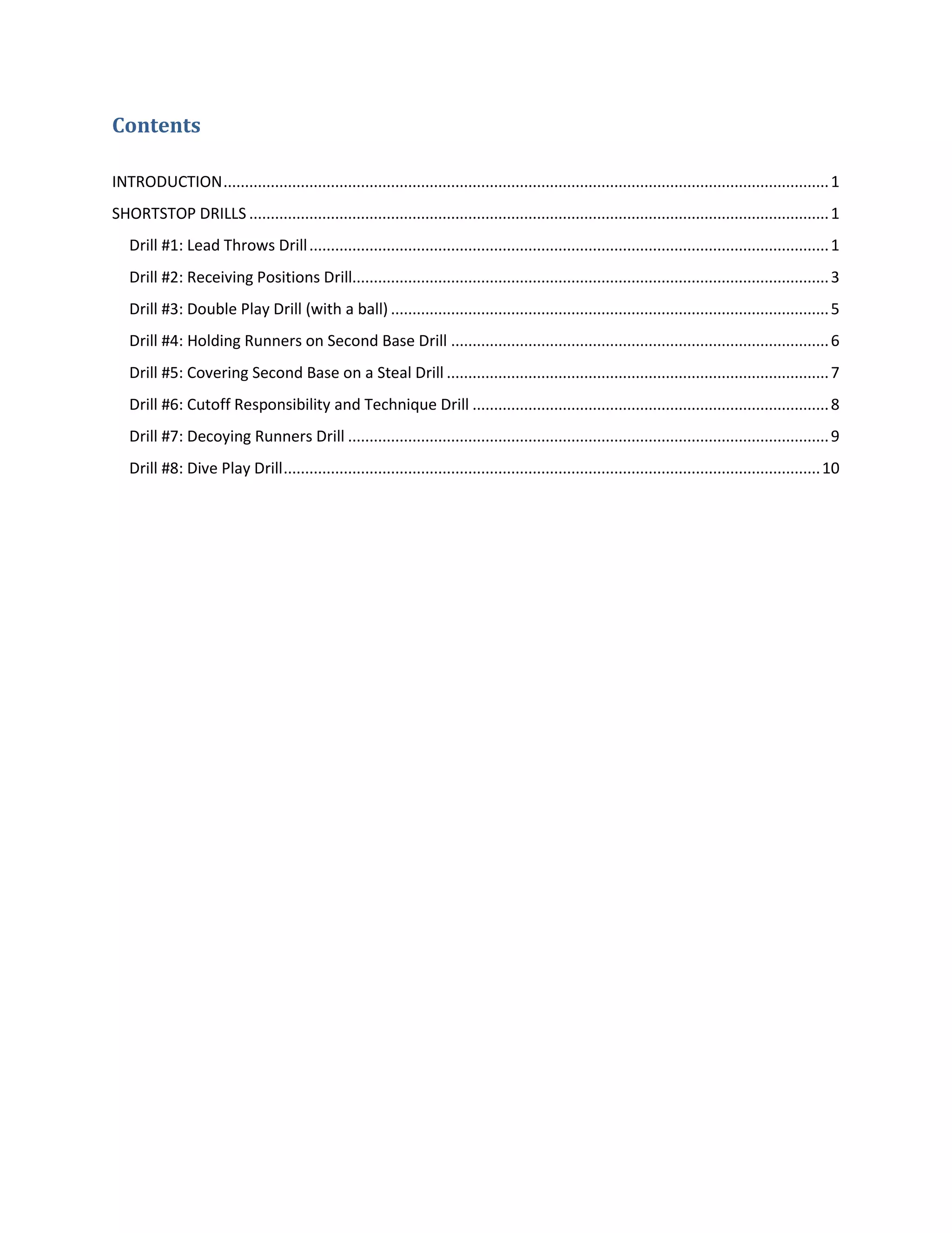 Shortstop fielding | PDF