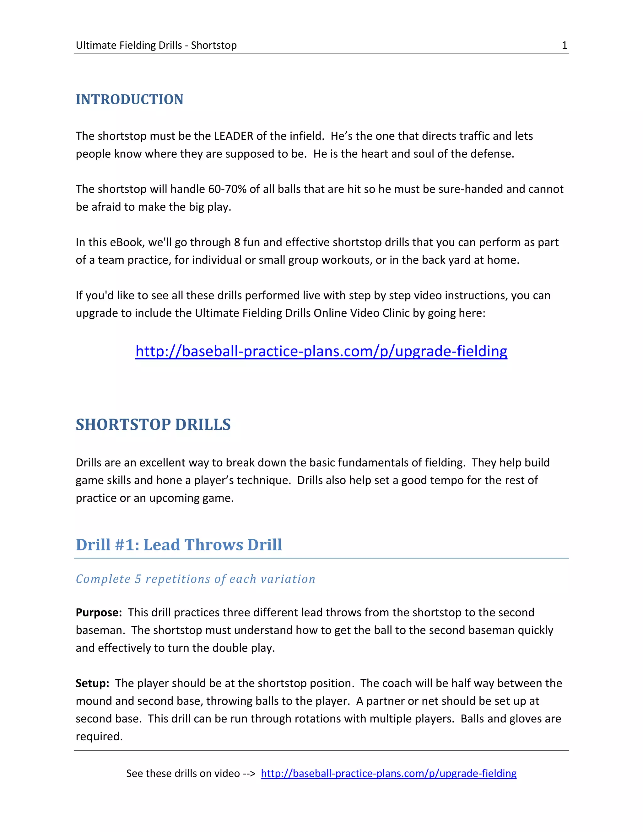 Shortstop fielding | PDF