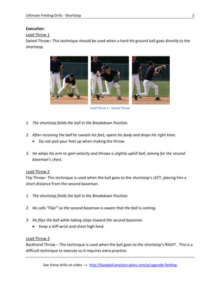 Shortstop fielding | PDF