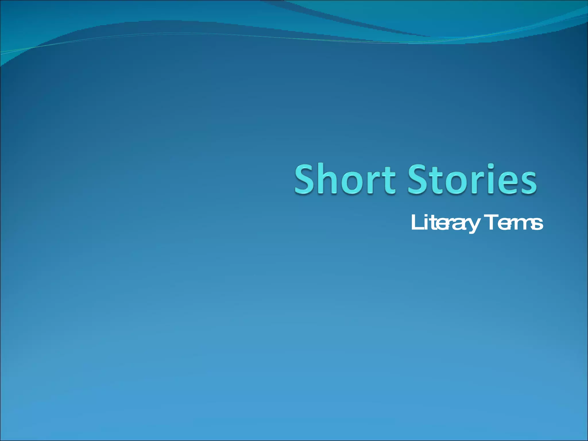 Short Stories Intro. (Cask Of Amontillado) | PPT