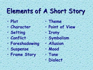 Short stories ppt 2 | PPT