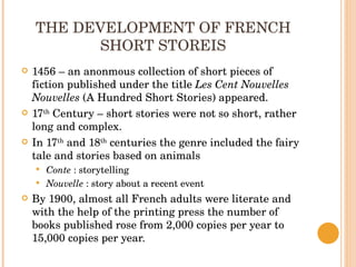 Short Stories Presentation | PPT
