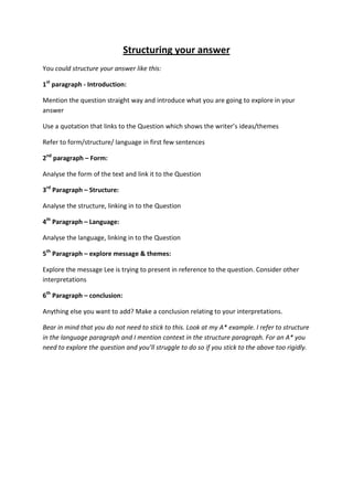 Short stories revision guide | PDF