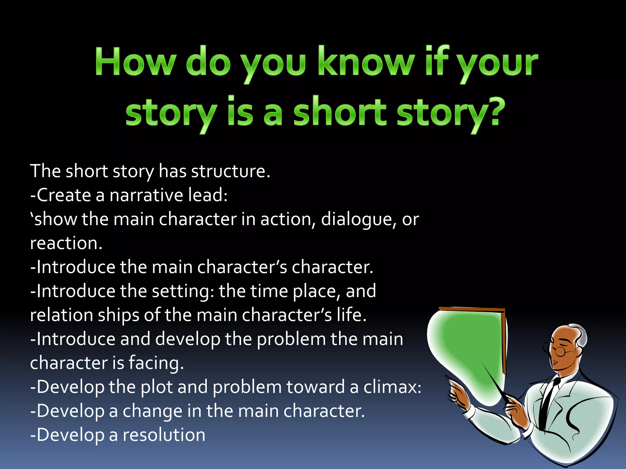 Short story | PPTX | Screenwriting | Content Production