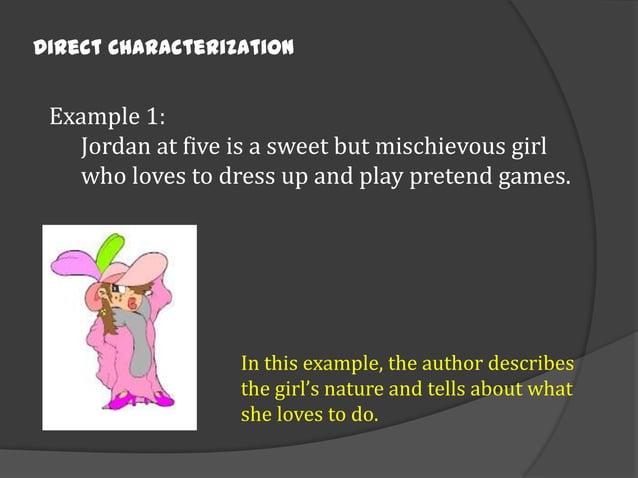 Short story characterization | PPTX | Cooking | Food & Drink