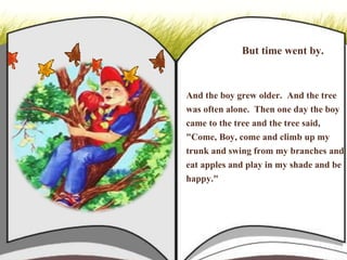 Short story giving tree | PPT