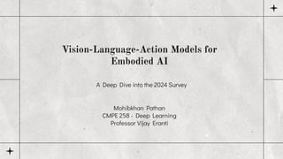 Vision-Language-Action Models for Embodied AI | PDF