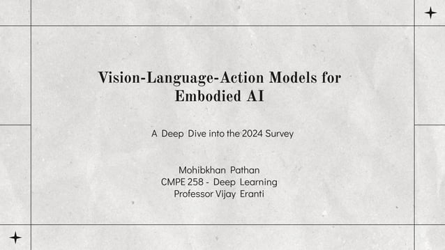 Vision-Language-Action Models for Embodied AI | PDF