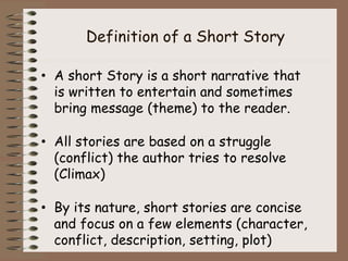 Short Story and its Elements.pptx