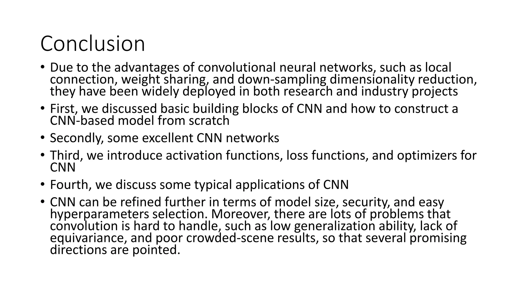 A Survey of Convolutional Neural Networks | PPT