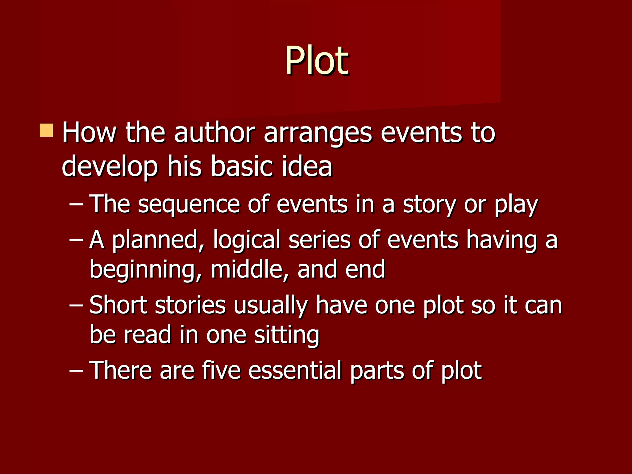 Short story elements | PPT | Fiction | Books and Literature