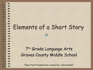 Short story elements | PPT