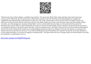 Short Story Eleven By Sandra Cisneros | PPT