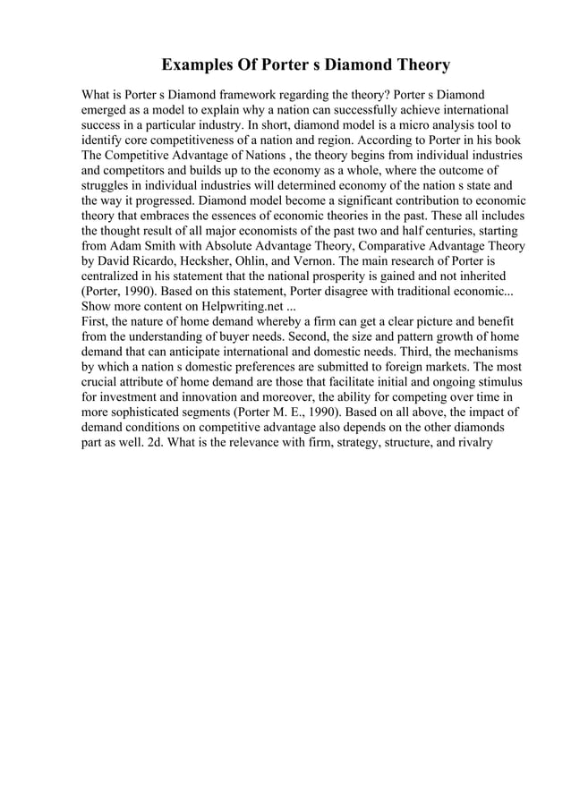 Short Story Essay Example | PDF