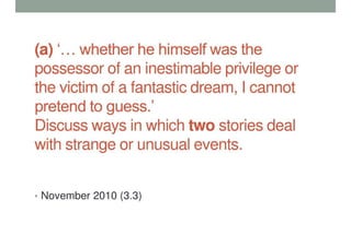 Short Story Essay Questions | PDF