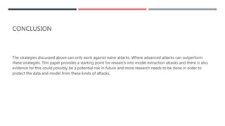 Attacks on Victim Model! A Defense Strategy | PPTX