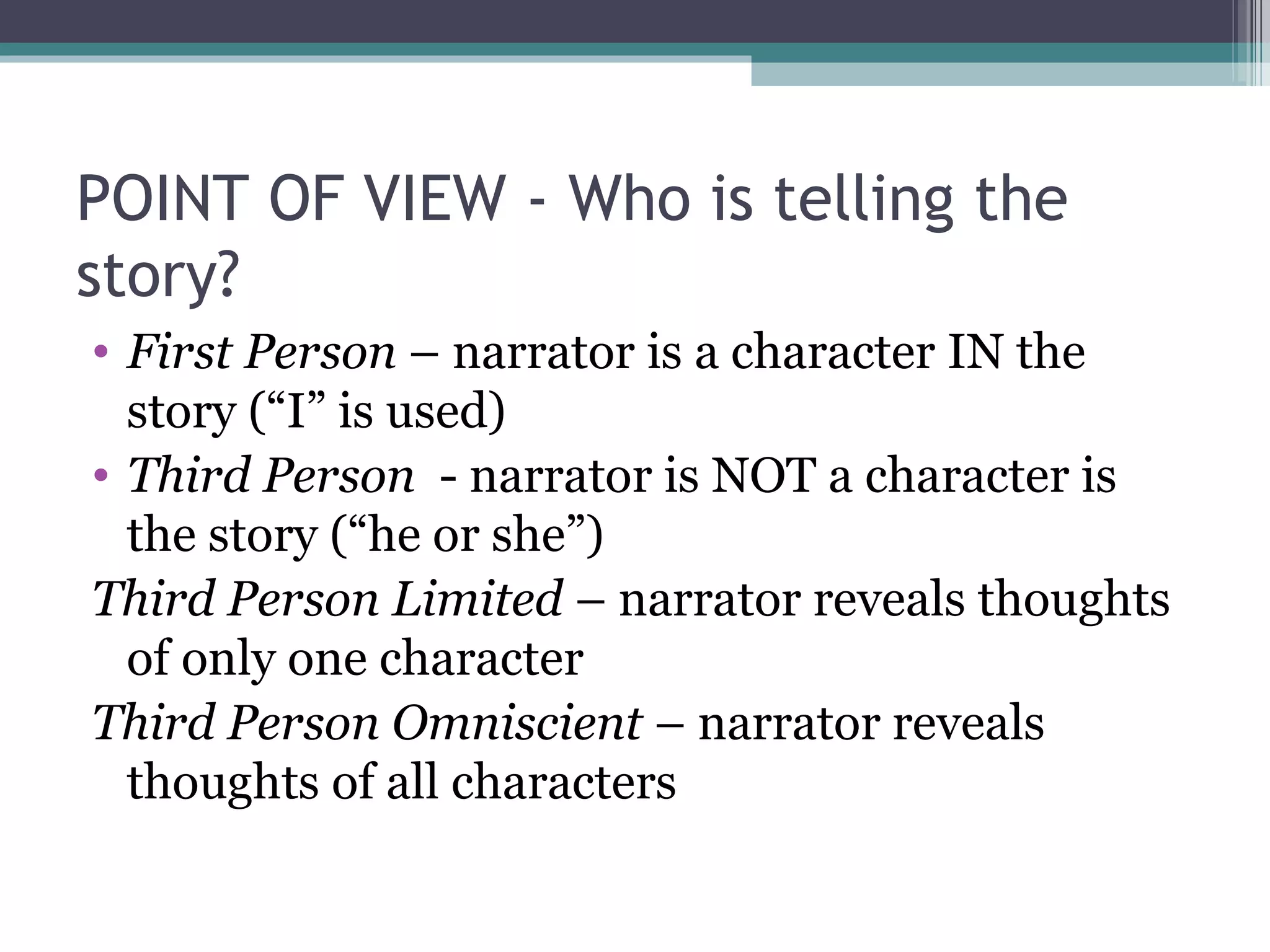 Short Story Notes | PPT