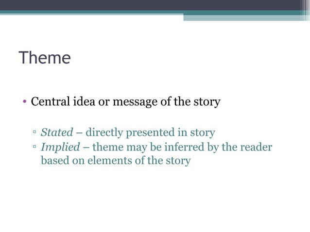 Short Story Notes | PPT | Drama | Genres
