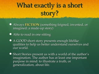 Short story notes | PPT