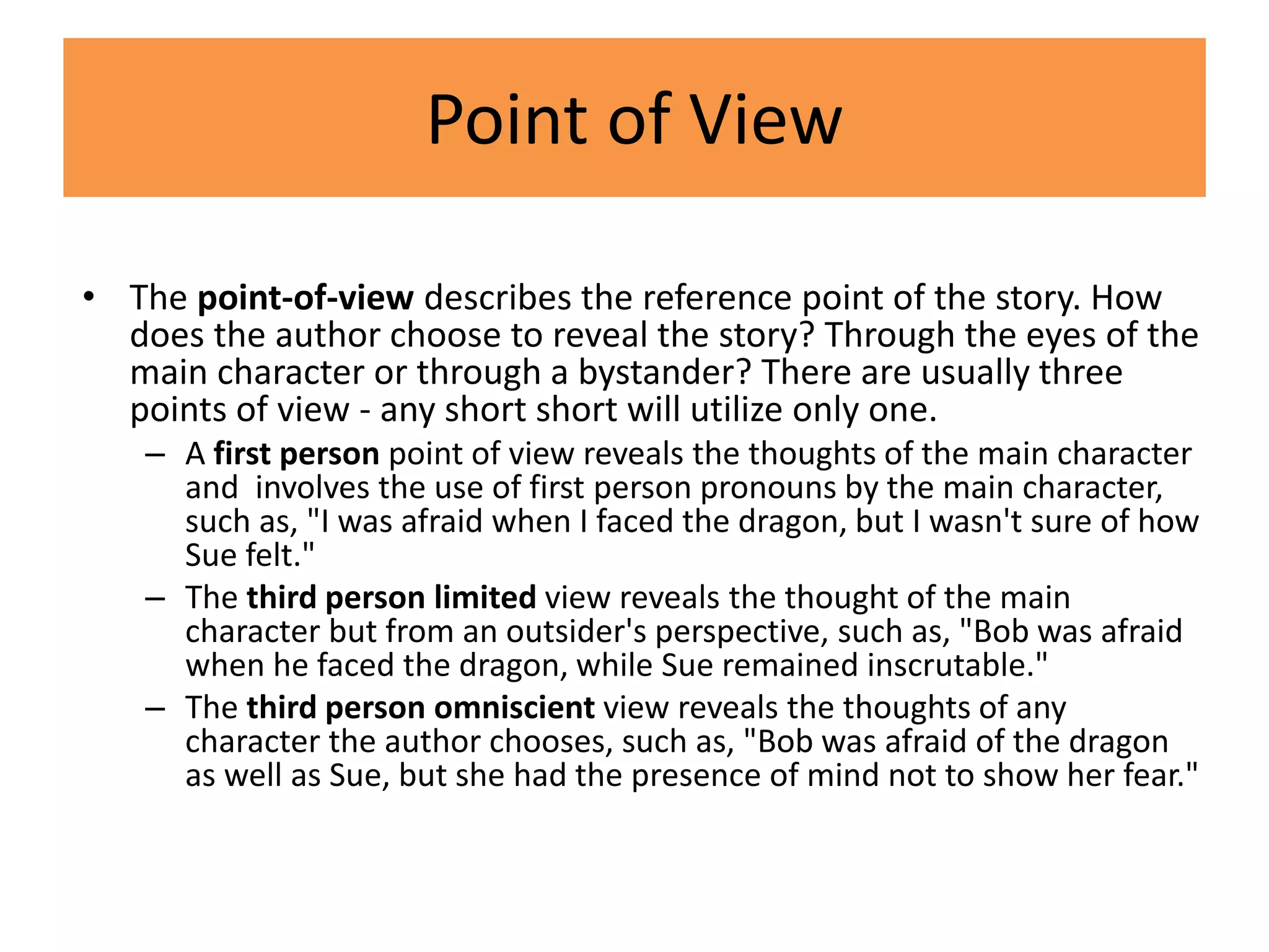 Short story notes | PPTX