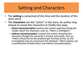 Short story notes | PPTX