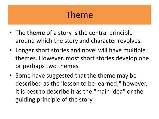 Short story notes | PPTX | Genres