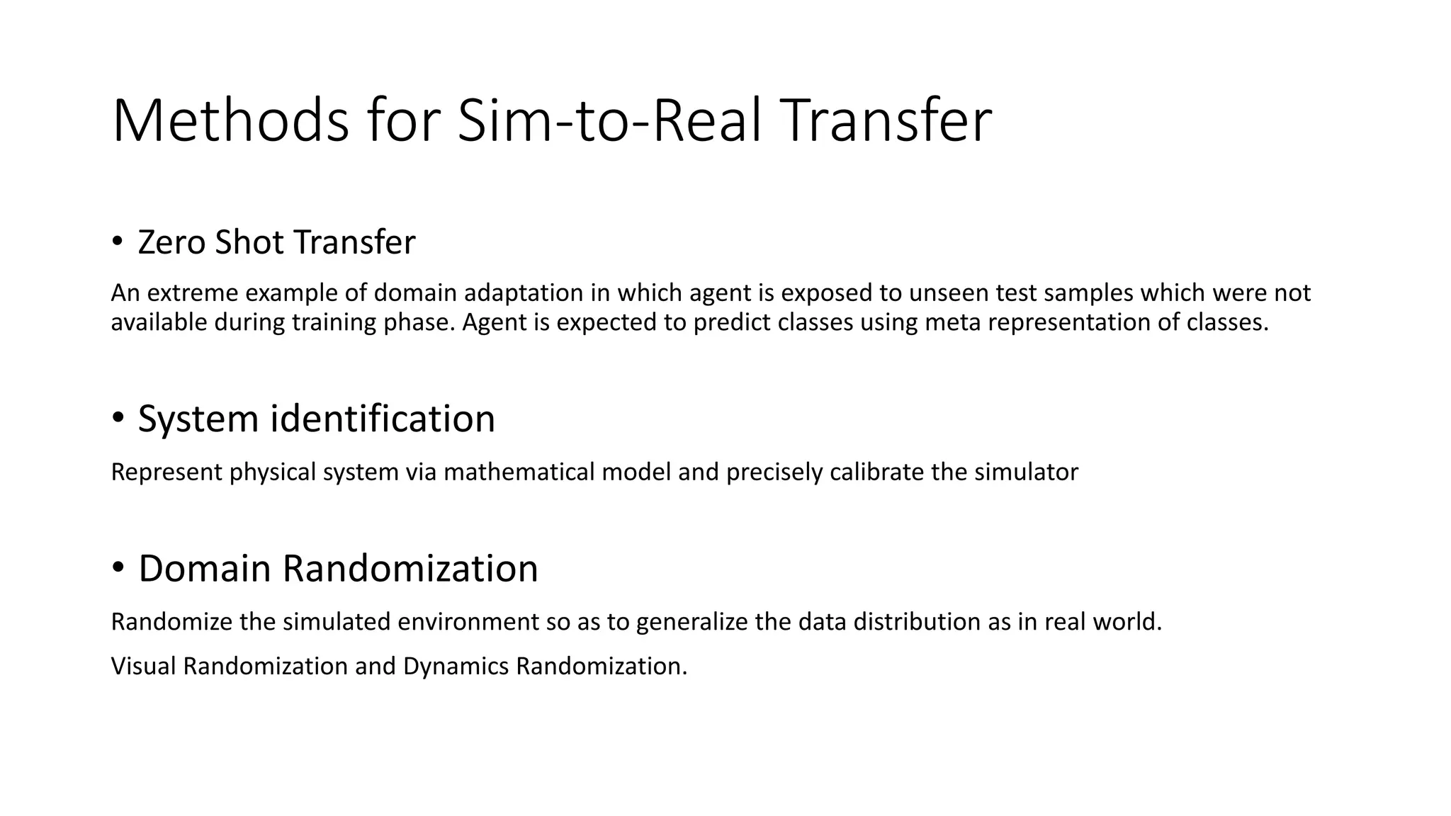 Sim-to-Real Transfer in Deep Reinforcement Learning | PPTX