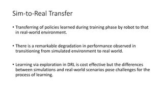 Sim-to-Real Transfer in Deep Reinforcement Learning | PPTX